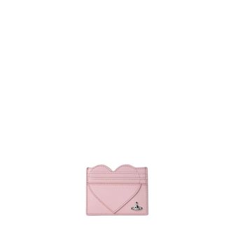 Vivienne Westwood Femme, Accessoires, Rose, Taille: ONE Size Shiny Patent Heart Card Holder