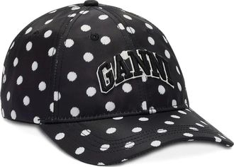 Ganni Femme, Accessoires, Noir, Taille: ONE Size Casquette en nylon imprim&eacute;