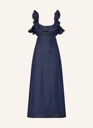 Zimmermann Cocktailkleid Aster Mit Volants blau