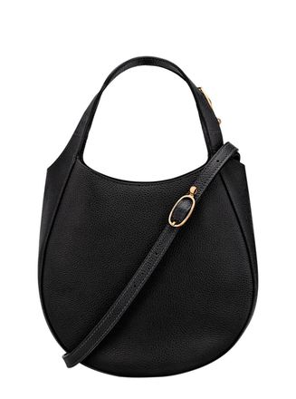 Longchamp Womens Handbag Le Foulonn&eacute; Black Leather Calf Shoulder Bags