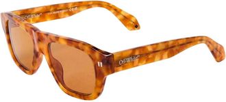 Off-white Off White - Providence Schildpatt-Sonnenbrille (Helles Havannabraun)