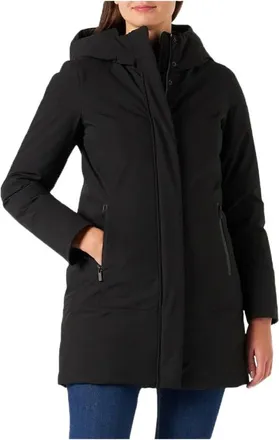Geox Femme, Manteaux, Noir, Taille: 46 FR Spherica Parka