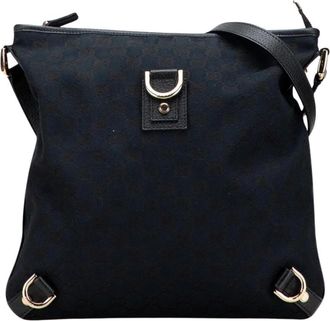 Gucci Sac bandouli&egrave;re en toile Pre-owned - Femme - Pre-owned - Noir - Taille: ONE Size