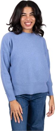 Ferrante Femme, Pulls, Bleu, Taille: 40 FR Tricot ras du cou