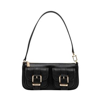 Michael Kors Femme, Sacs, Noir, Taille: ONE Size Zoe Small Pebbled Leather Pochette