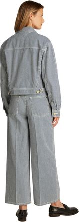 Tommy Hilfiger Damen Jeansjacke Straight Cropped, Mehrfarbig (Jaz), 38