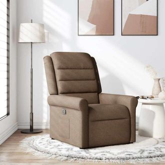 vidaXL Vidaxl - Fauteuil inclinable Marron Tissu