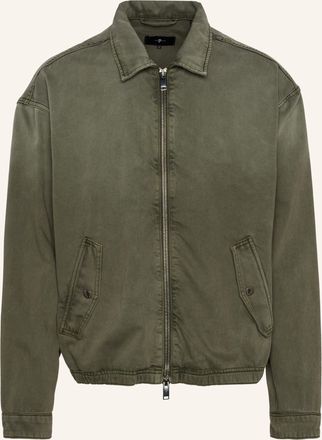 7 For All Mankind Denim Aviator Jacket gruen