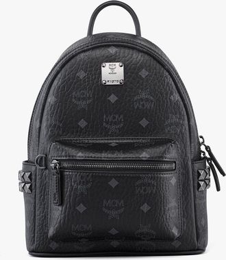 MCM Stark Rucksack in Visetos mit seitlichen Nieten