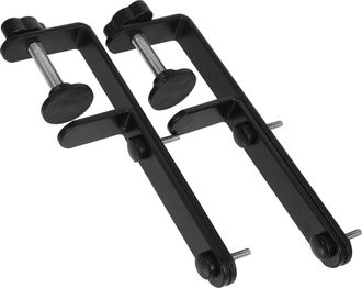 DOITOOL 2 Stück Teiliges Carbonstahl Pegboard Desk Organizer Stabile Halterung für Wand Tisch lochwand Elegante Privacy Panel Befestigung Einfacher Werkzeugha