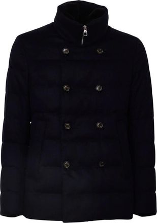 Montecore Homme, Manteaux, Bleu, Taille: XL Manteau Double-Boutonnage