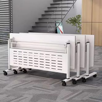 Generic Klappbarer Konferenztisch, klappbarer Besprechungstisch, mobiler Klapptisch f&uuml;r Konferenz- und Schulungsr&auml;ume, rollbarer Besprechungstisch mit Rollen,