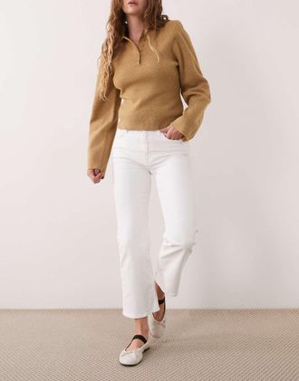 Arket jean kick flare en denim blanc
