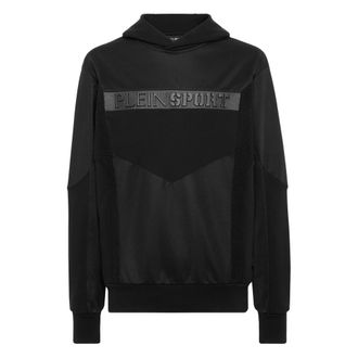 Plein Sport Hooded Sweatshirt Statement - - Sport - Herren - Schwarzk - 3XL