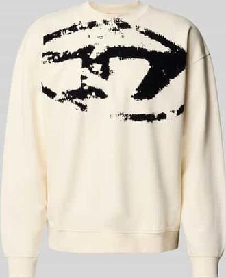 Diesel Sweatshirt mit gerippten Abschl&uuml;ssen