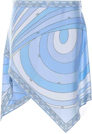 Emilio Pucci Jupe Midi - Bleu