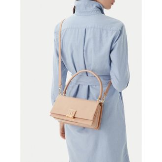 Tommy Hilfiger Handtasche Tommy Hilfiger Th Monogram Pebble Grain Crossbody Bag AW0AW17216 Rosa