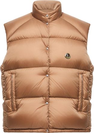 Moncler Moncler Doudoune Sans Manches R&eacute;versible Tibb, Femme, Beige, Taille: 0