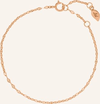 Leaf Armband Shiny Twist Aus 14 Karat Rosègold rosegold