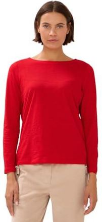 Cecil 3227273 T-Shirt Basique à Manches Longues, Rouge Fiery, XXL Femmes