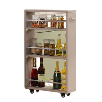 Generic Küchenwagen, Rollwagen mit Rädern, kompaktes Lagerregal für die Küche und Enge Räume, ausziehbarer, leicht zu bewegender Wagen (Farbe 3, 13 x 55 x 80,