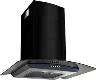 vidaXL Vidaxl - Dunstabzugshaube Wandmontage Edelstahl 756 m&sup3;/h 60 cm Schwarz