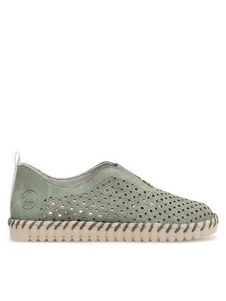 Rieker Halbschuhe N1963-52 Gr&uuml;n