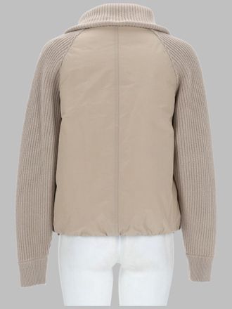 Brunello Cucinelli Technical Cotton Taffeta Down Jacket - Beige