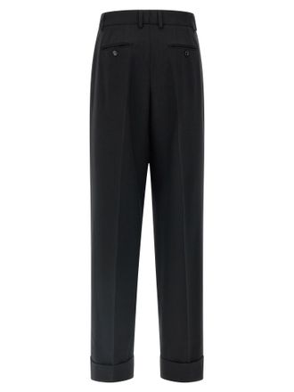 Dolce & Gabbana Stretch Virgin Wool Trousers - Black