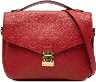 Louis Vuitton Hobo Bags - Monogram Empreinte Pochette Metis - Gr. unisize - in Rot - f&uuml;r Damen