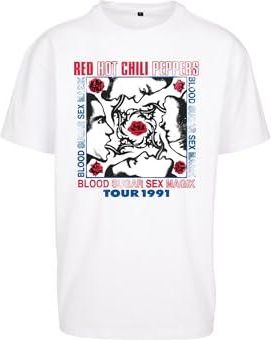 Mister Tee Mt2472 T-Shirt surdimensionné Red Hot Chilli Peppers, Blanc, XXL Hommes