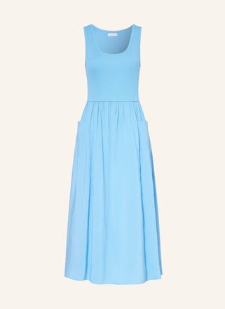 Rich & Royal Kleid Im Materialmix blau