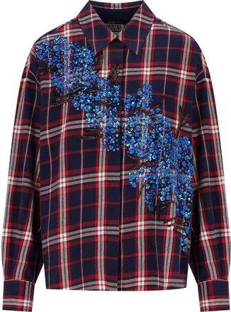 Essentiel CHEMISE KIRKE BLEU ROUGE ESSENTIEL ANTWERP