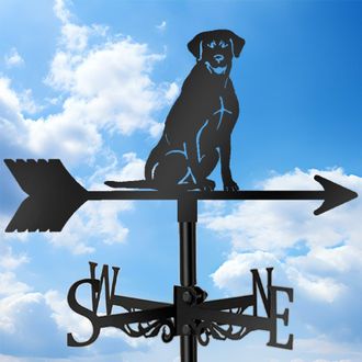 Generic Schwarze Wetterfahne aus Metall Zur Anzeige der Windrichtung Im Au&szlig;Enbereich f&uuml;R Hof Garten Bauernhaus Scheune Schuppen oder Terrasse(II8)