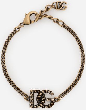 Dolce & Gabbana Gliederarmband Mit Dg-logo - Frau Bijoux Gold Metall Onesize