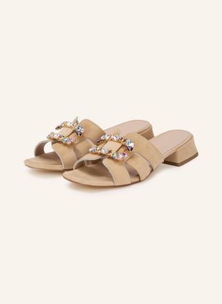 Darling Harbour Darling Harbour Mules Mit Schmucksteinen beige