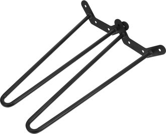 Angoily 2 Stück Haarnadel Tischbeine aus Höhe Schwarz Stabile Möbelbeine für DIY Tische Schreibtische Bänke Einfache Montage Langlebig und Verschleißfest