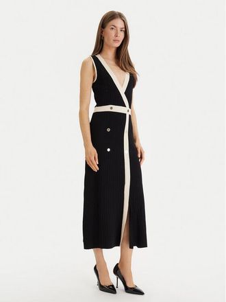 Lola Casademunt Strickkleid LS2616160 Schwarz Regular Fit