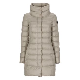 Peuterey Gesteppte lange Daunenjacke - - Coats - Damen - Beige - XL