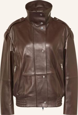 HUGO BOSS Lederblouson Savani braun
