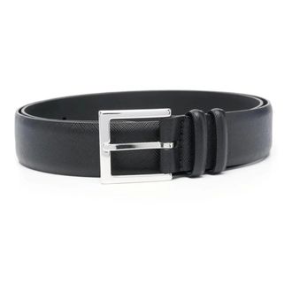 Orciani Homme, Accessoires, Noir, Taille: 90 CM Classic Basic Saffiano Belt