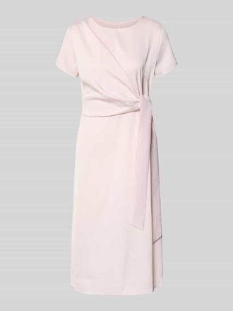 Rinascimento Knielanges Cocktailkleid mit Knotendetail und Rei&szlig;verschluss