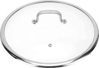 BESTONZON Topfdeckel Pfanne Deckel Edelstahl Bratpfanne Deckel Hitzebeständig Hot Pot Deckel Universaldeckel mit Griff Pfannendeckel für Töpfe Pfannen Pfannenbr