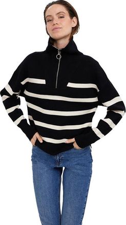 Vero Moda VMSABA Stripe LS Highneck Blouse GA NOOS