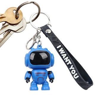 Generic Breloque pour sac &agrave; main - Porte-cl&eacute;s articul&eacute; mobile en forme de robot | Yeux lumineux pour sac &agrave; main, sac d&eacute;cole, sac &agrave; main, maison, voiture, voya