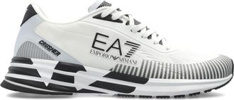 Emporio Armani Emporio Armani Ea7, Homme, Chaussures, Blanc, Taille: 42 1/2 EU Baskets en tissu technique respirant