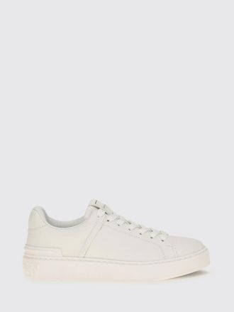 Balmain B-Court Sneakers aus Glattleder mit aufgedrucktem Logo