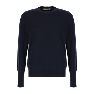 Ballantyne Rundhals-Strickware - - Knitwear - Herren - Blau - L
