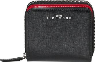 John Richmond unisex, Accessoires, Noir, Taille: ONE Size Portefeuille Compact Zipp&eacute;