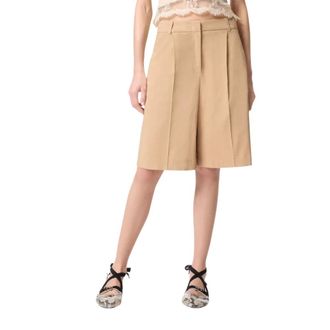 Pinko Pinko, Femme, Chemises, Beige, Taille: 38 FR Bermudas Bryana